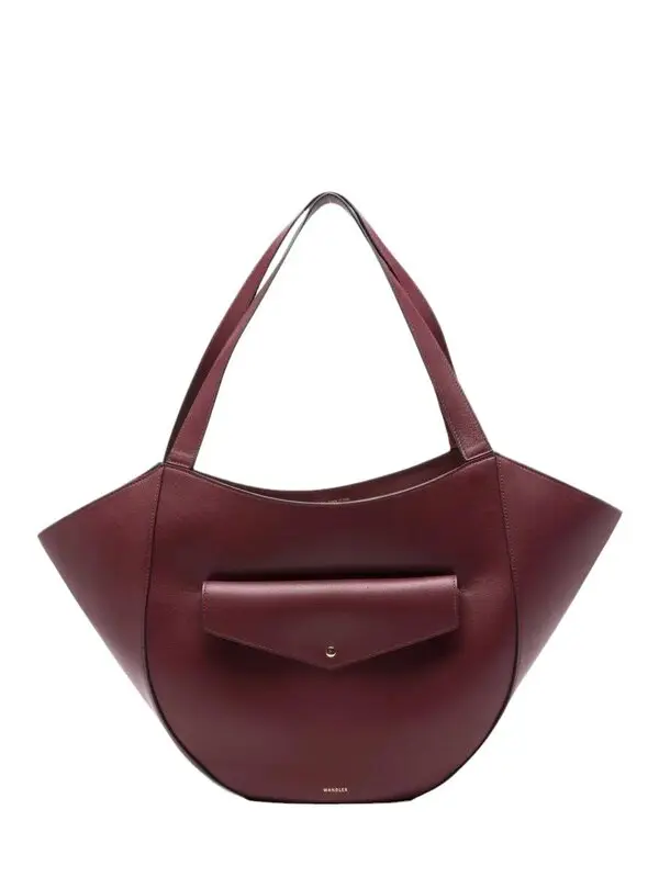 WANDLER Hortensia Slouch Tote Handbag - Red