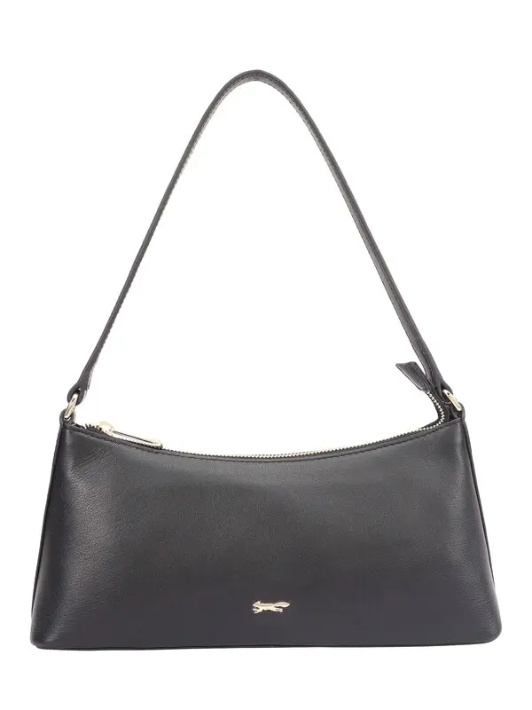 Paul Costelloe Zoey Leather Shoulder Bag - Black