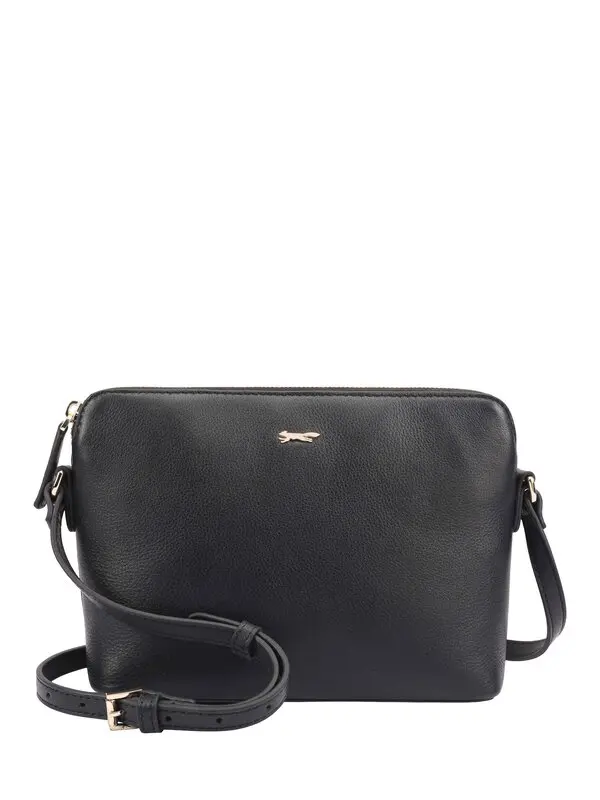 Paul Costelloe Lenya Leather Crossbody Bag - Black
