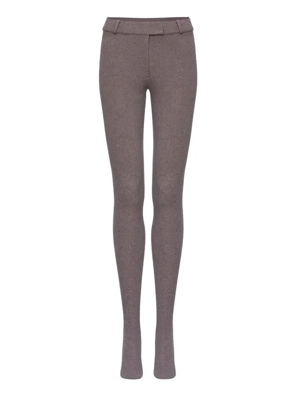 Magda Butrym Mid-rise Stretch-wool Skinny-leg Pants - Neutral