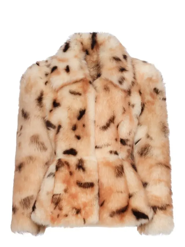 Magda Butrym Printed Shearling Jacket - Neutral