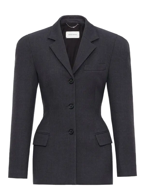 Magda Butrym Tailored Wool Jacket - Grey
