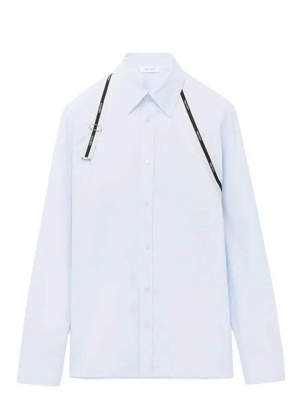 Alexander McQueen Logo Harness Shirt - Light Blue