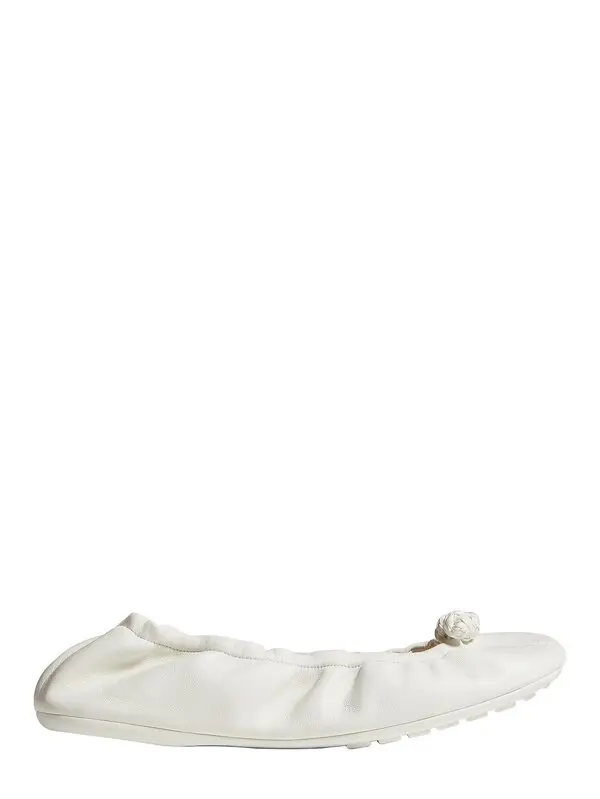 Bottega Veneta Fantasmina Ballerina - Alabaster