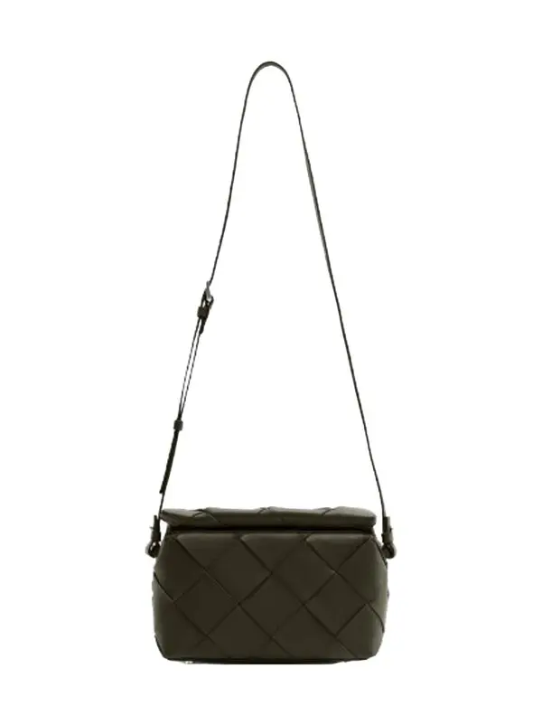 Écotorie Maude Dark Moss Woven Cross Body Bag - Green