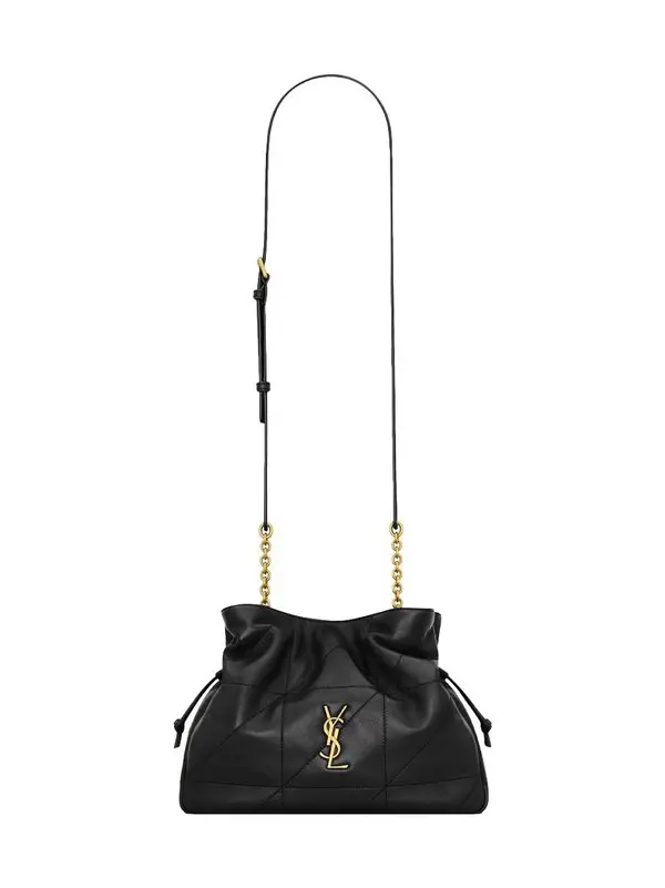 Saint Laurent Jamie Pouch Bag In Lambskin - Black