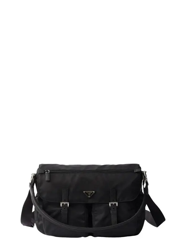 Prada Borsa Tracolla In Re-nylon - Black