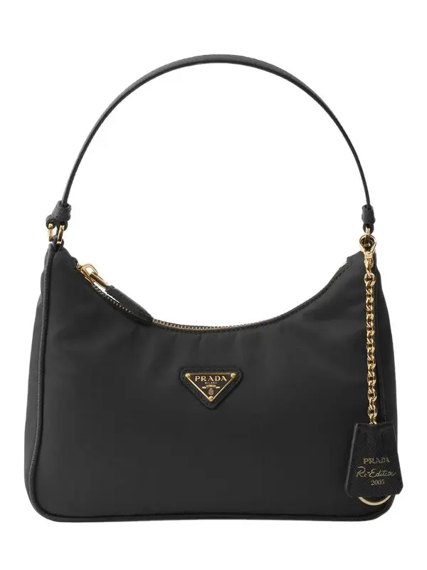 Prada Re-edition 2005 Re-nylon And Saffiano Mini Bag - Black
