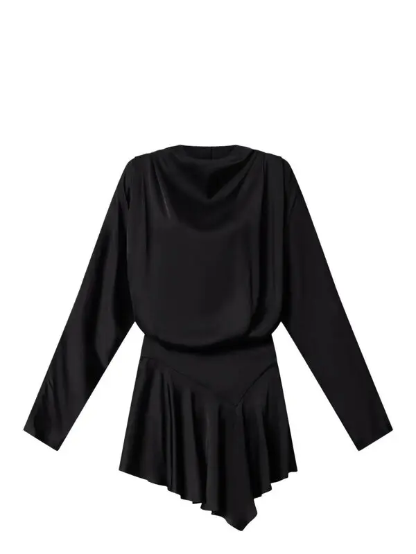 Isabel Marant Étoile Asymmetrical Draped Dress - Black