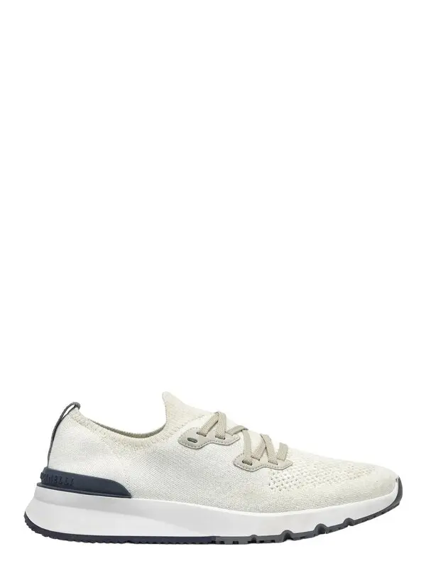 Brunello Cucinelli Cotton Chiné Knit Runners - Multicolor