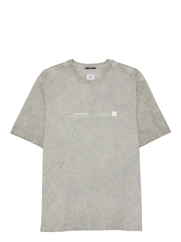 C.P. COMPANY Mercerized Jersey Logo-print T-shirt - Gray