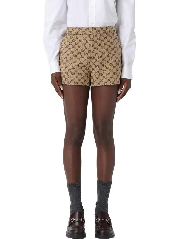 Gucci Monogram Shorts - Cream