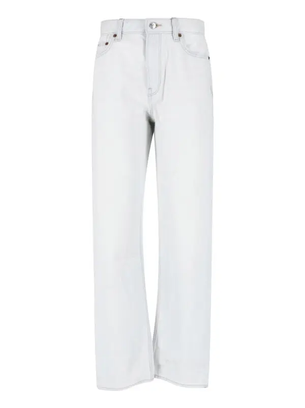 Calvin Klein High-waist Wide-leg Jeans - White