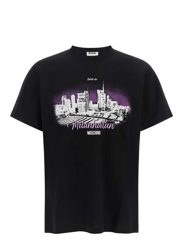 Moschino Milanhattan' T-shirt - Black
