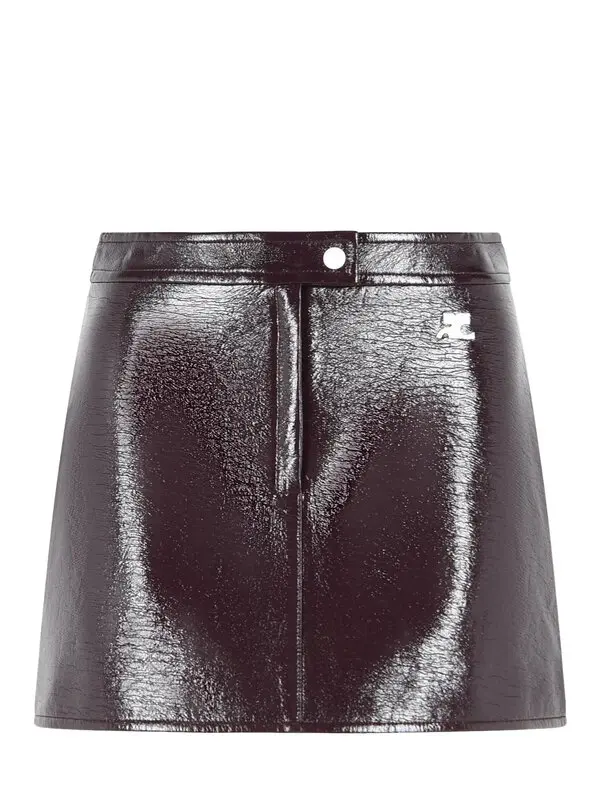 COURREGES Courrèges Vinyl Miniskirt - Multicolor