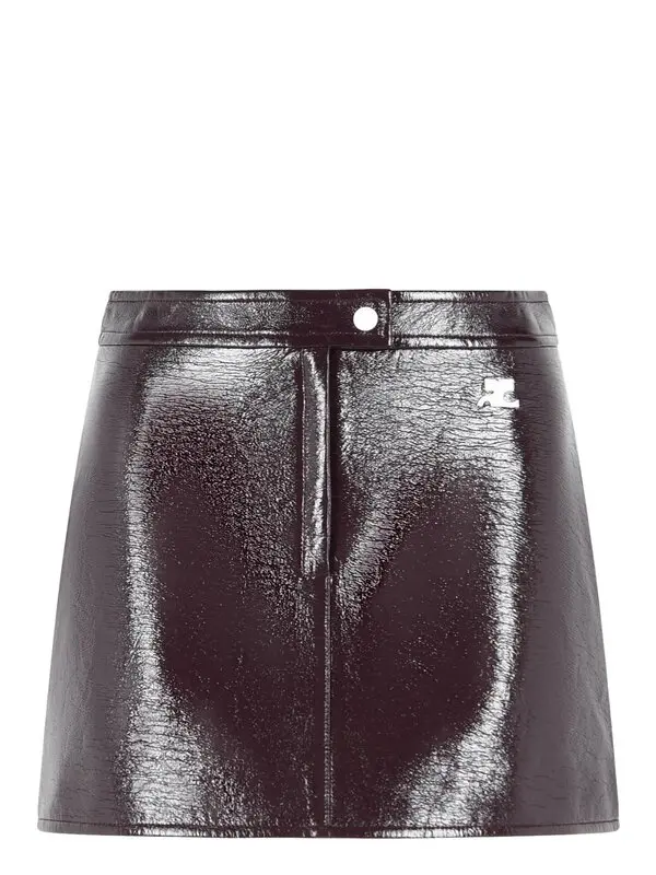 COURREGES Courrèges Vinyl Miniskirt - Multicolor