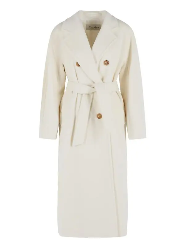 Max Mara Madame Virgin Wool And Cashmere Coat - White