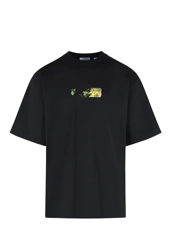 Off-White Spices Arrow' Cotton T-shirt - Black
