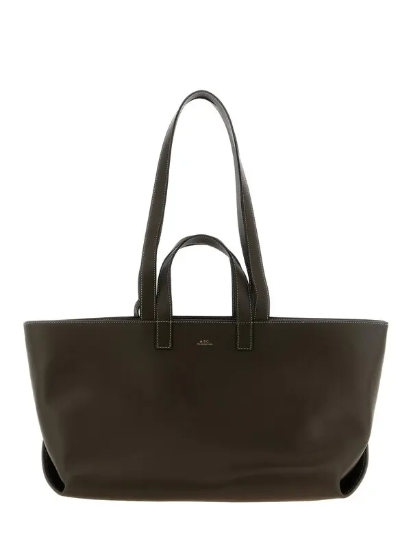 A.p.c. Le Drummer' Large Shopping Bag - Brown