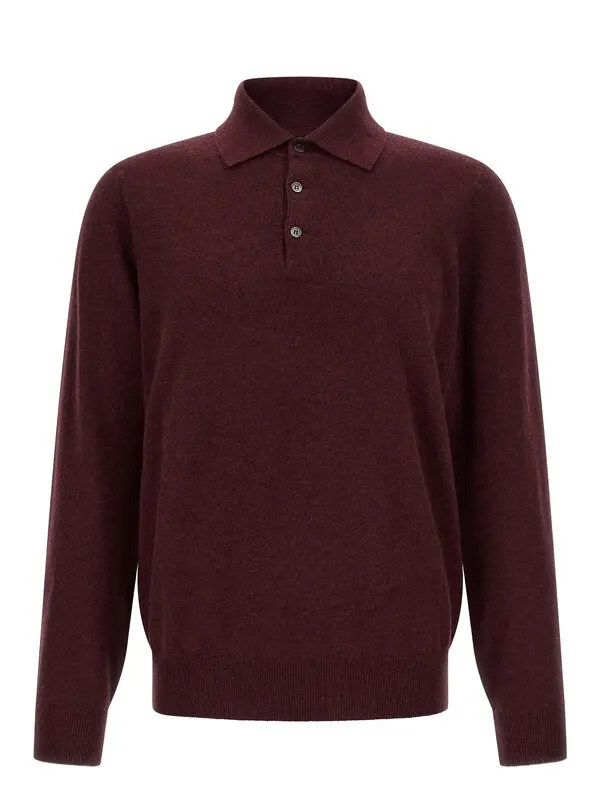 Brunello Cucinelli Cashmere Knit Polo Shirt - Multicolor