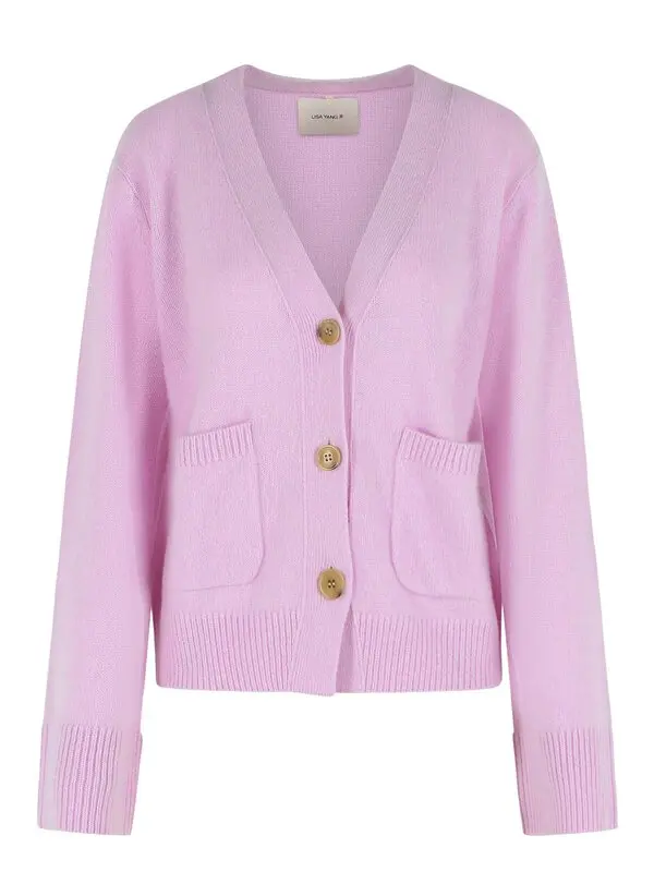 LISA YANG Cashmere And Silk Cardigan - Pink