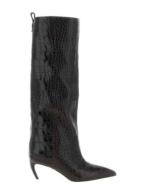 Attico Lea Knee-high Boots - Brown