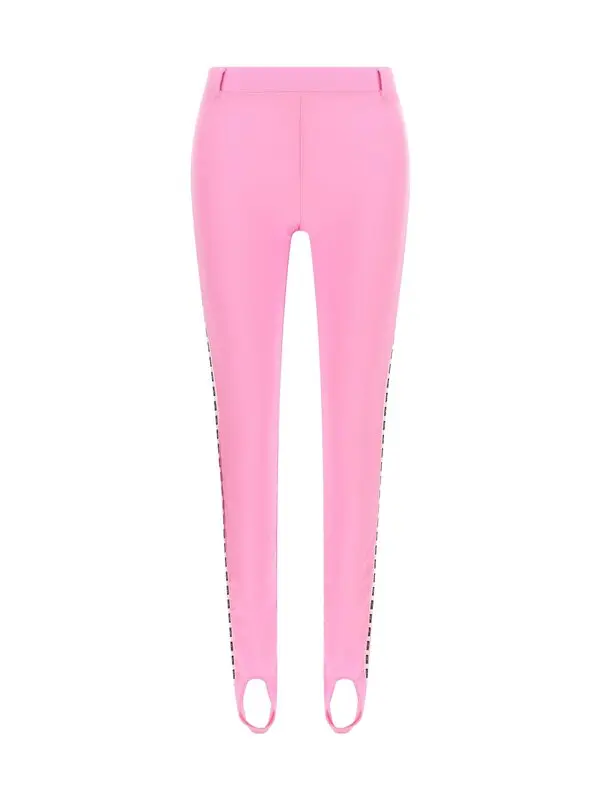 Moschino Leggings With Logo Detail - Pink