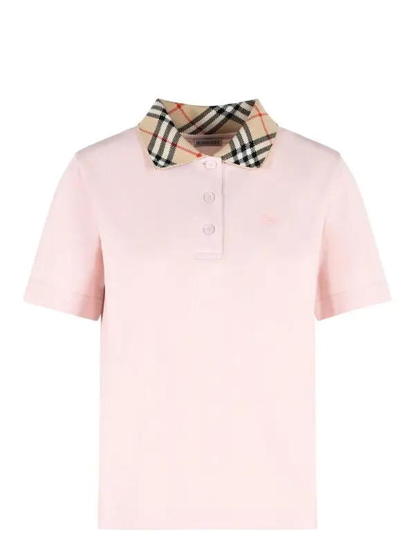 Burberry Imogen Cotton Polo Shirt - Pink