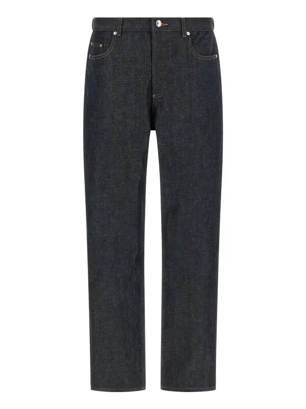 A.p.c. Fairfax" Low-rise Wide Leg Jeans In Japanese Denim - Blue