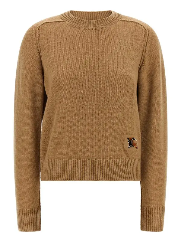 Burberry Janelle Wool And Cashmere Sweater - Brown