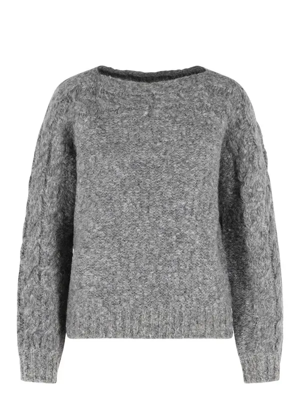 Isabel Marant Étoile Ponara Grey Virgin Wool Blend Sweater - Gray