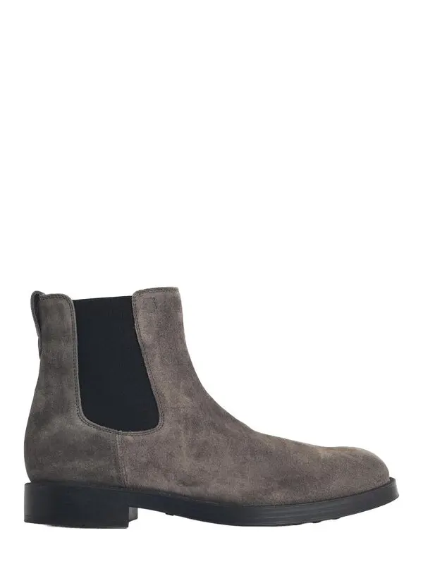 TOD'S Suede Chelsea Ankle Boots - Gray