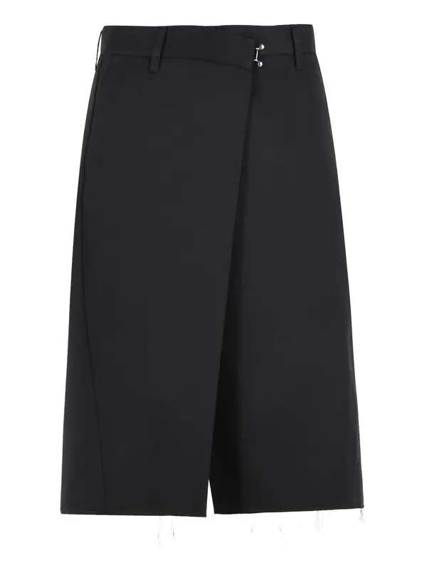 MAISON MARGIELA Cotton Wrap Shorts - Black