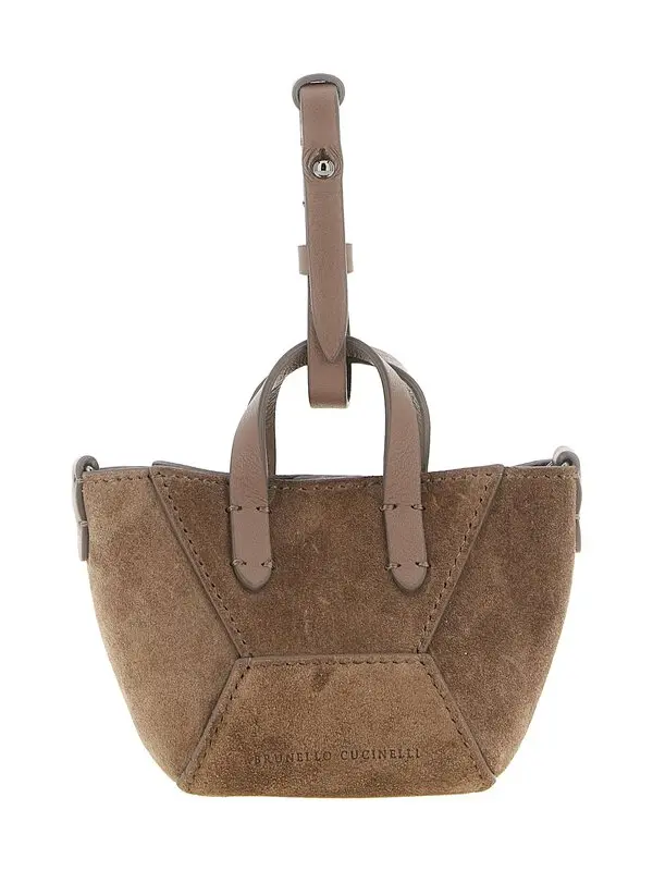 Brunello Cucinelli Micro 'bc Duo' Bag - Brown