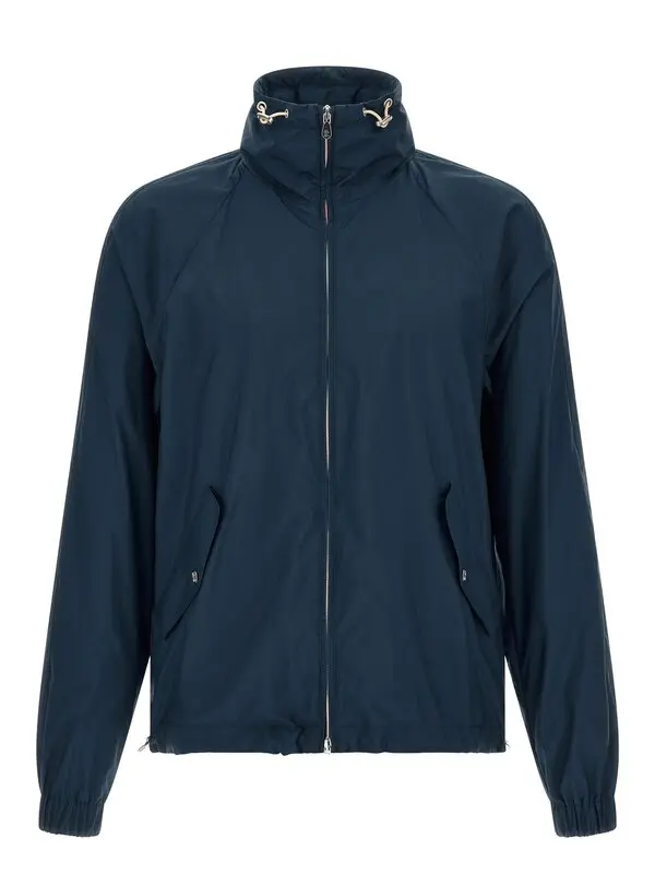 Brunello Cucinelli Lightweight Nylon Zip-up Jacket - Blue