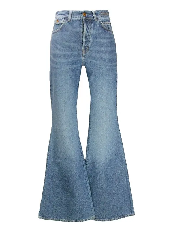 Chloé Wide Leg Denim Jeans - Blue