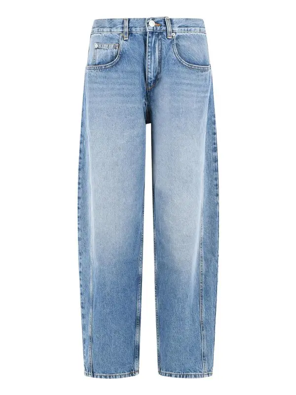 Isabel Marant Étoile Oriane Light Wash Denim Jeans - Blue