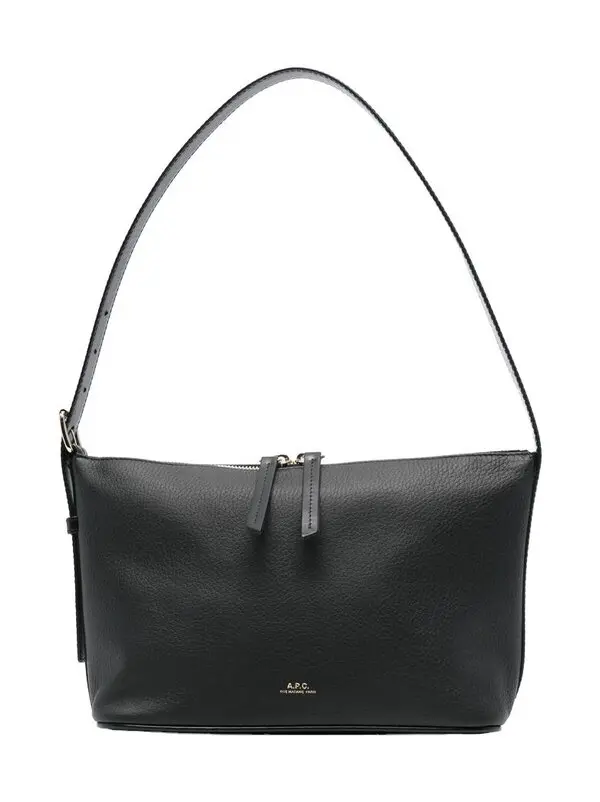 A.p.c. Leather Shoulder Bag - Black