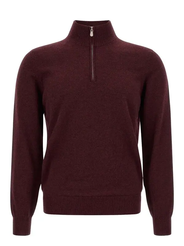 Brunello Cucinelli Half-zip Cashmere Sweater - Multicolor