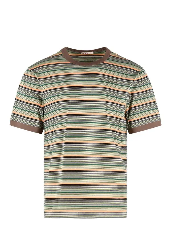 Marni Multicolor Cotton T-shirt - Green