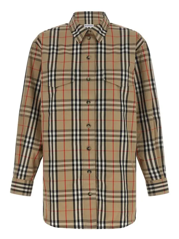Burberry Turnstone Check Shirt - Cream