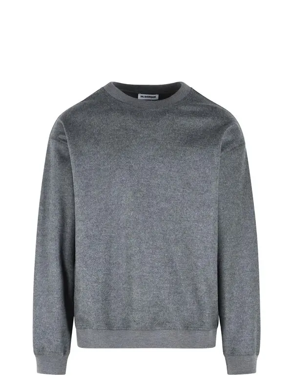 JIL SANDER Wool Sweatshirt - Gray
