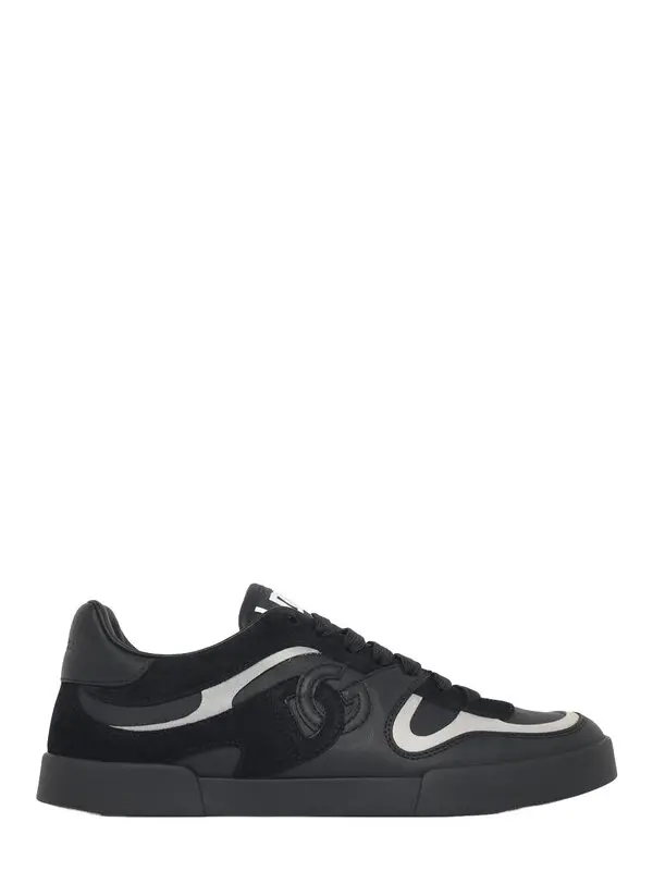 Dolce & Gabbana Strobel Portofino' Leather Sneakers - Black
