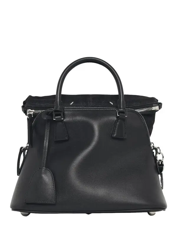 MAISON MARGIELA 5ac Soft Leather Mini Bag - Gray