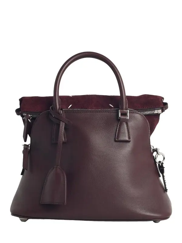 MAISON MARGIELA Burgundy Leather 5ac Soft Mini Bag - Multicolor