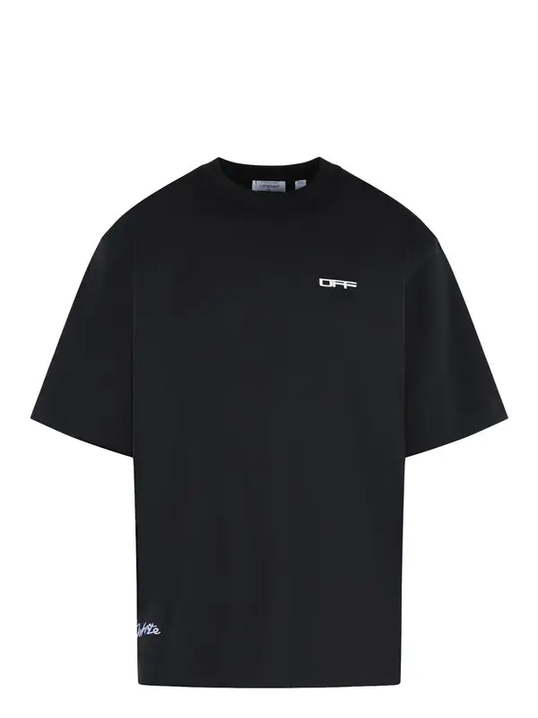 Off-White Archigeography Arrow' Cotton T-shirt - Black