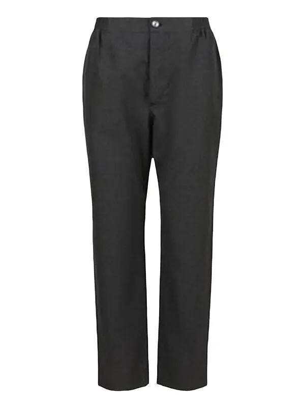 Gucci Label Poplin Trousers - Grey