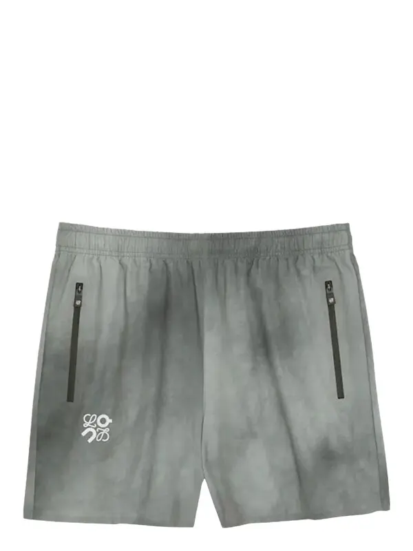 On Loewe Printed Zip Pocket Shorts - Grey