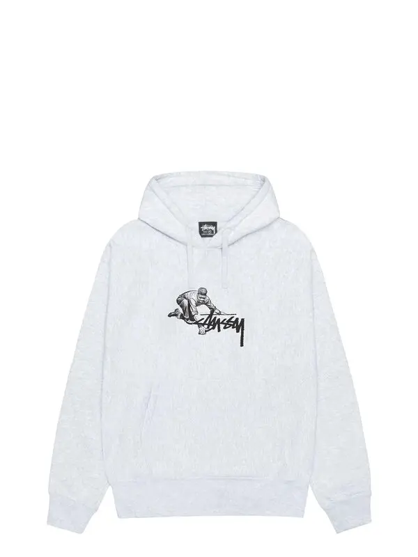StÜssy Graphic Hooded Sweatshirt - Grey