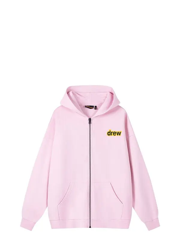 Drew House Dino-drew Zip-up Hoodie - Pink